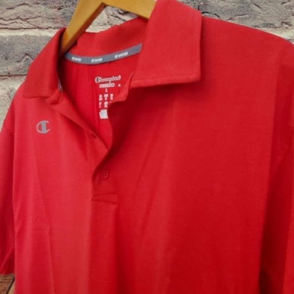 Champion | Shirts | Champion Powertrain Red Polo Shirt | Poshmark